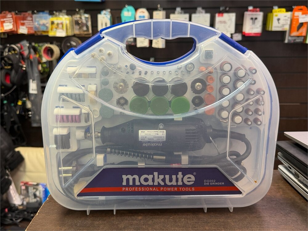 Гравер электрический (бормашина) Makute DG002, в кейсе, 350 Вт, 0-30000 об/мин, 196 пред