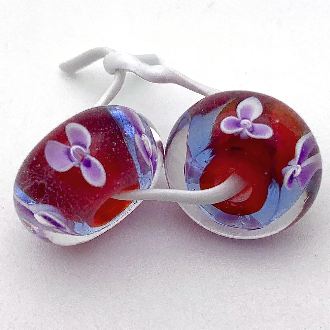 Лампворк бусины из муранского стекла JG235 2 шт.