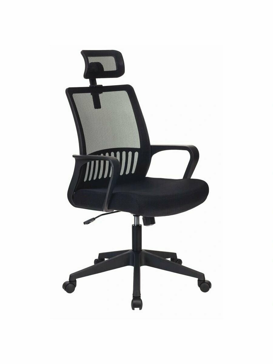 Кресло Бюрократ MC-201-H черный TW-01 TW-11 сетка/ткань с подголов. крестов. пластик