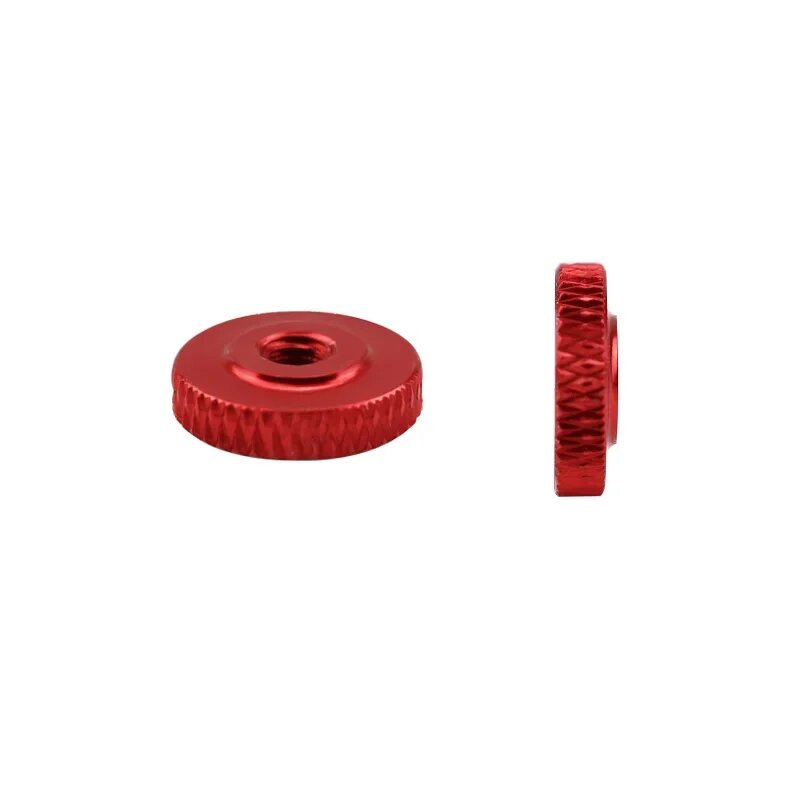 Маленькие ступенчатые гайки из алюминия M3-M10 M3-D20x4H-2PCS, Red