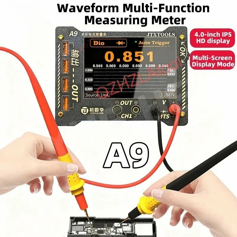 Многофункциональный измеритель сигналов JTX A9, высокоточная выборка напряжения и тока, запись экрана на главный компьютер.