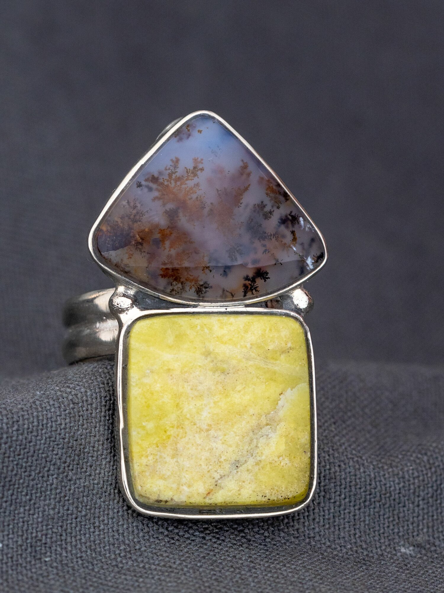 Кольцо, агат