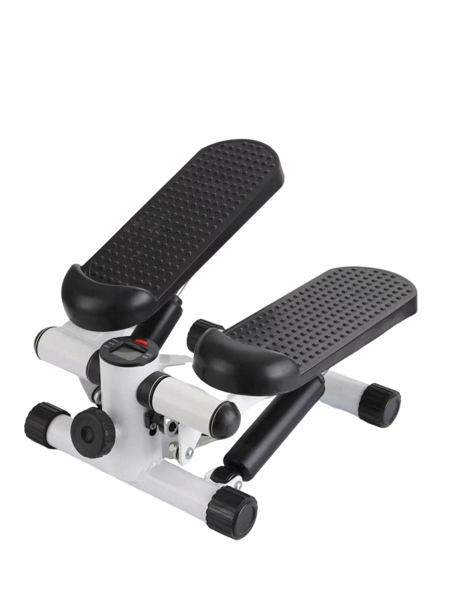 Степпер с эспандерами 2в1, складной, для похудения, белый, компактный