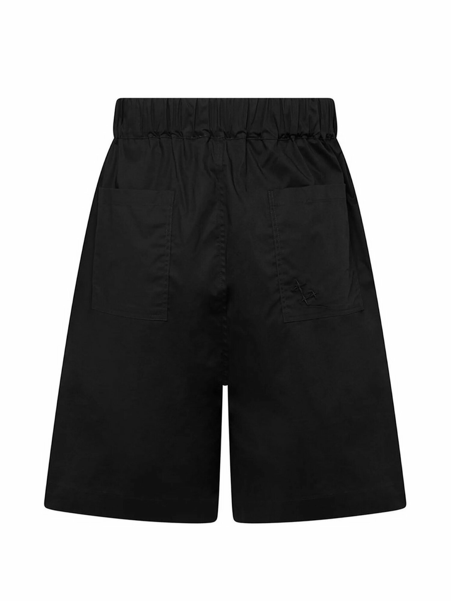 Шорты Laneus Elasticated-waistband patch-pocket shorts, размер 50, black/black — фото 1