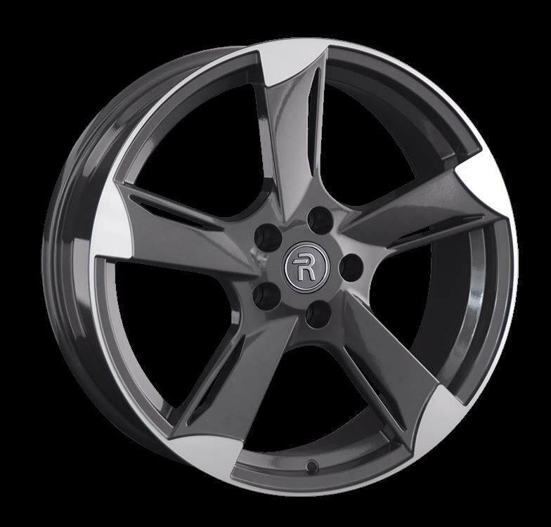 Диск автомобильный литой REPLAY A216 20x8.5 5x112 et20 dia66.6 Серый глянцевый с полированной лицевой частью