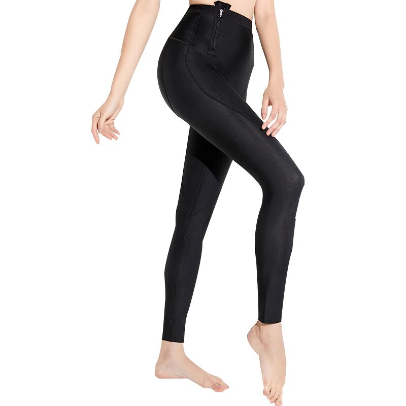 WECHERY Компрессионные трусики женские черные лайкра нейлон Черный, XL, черный