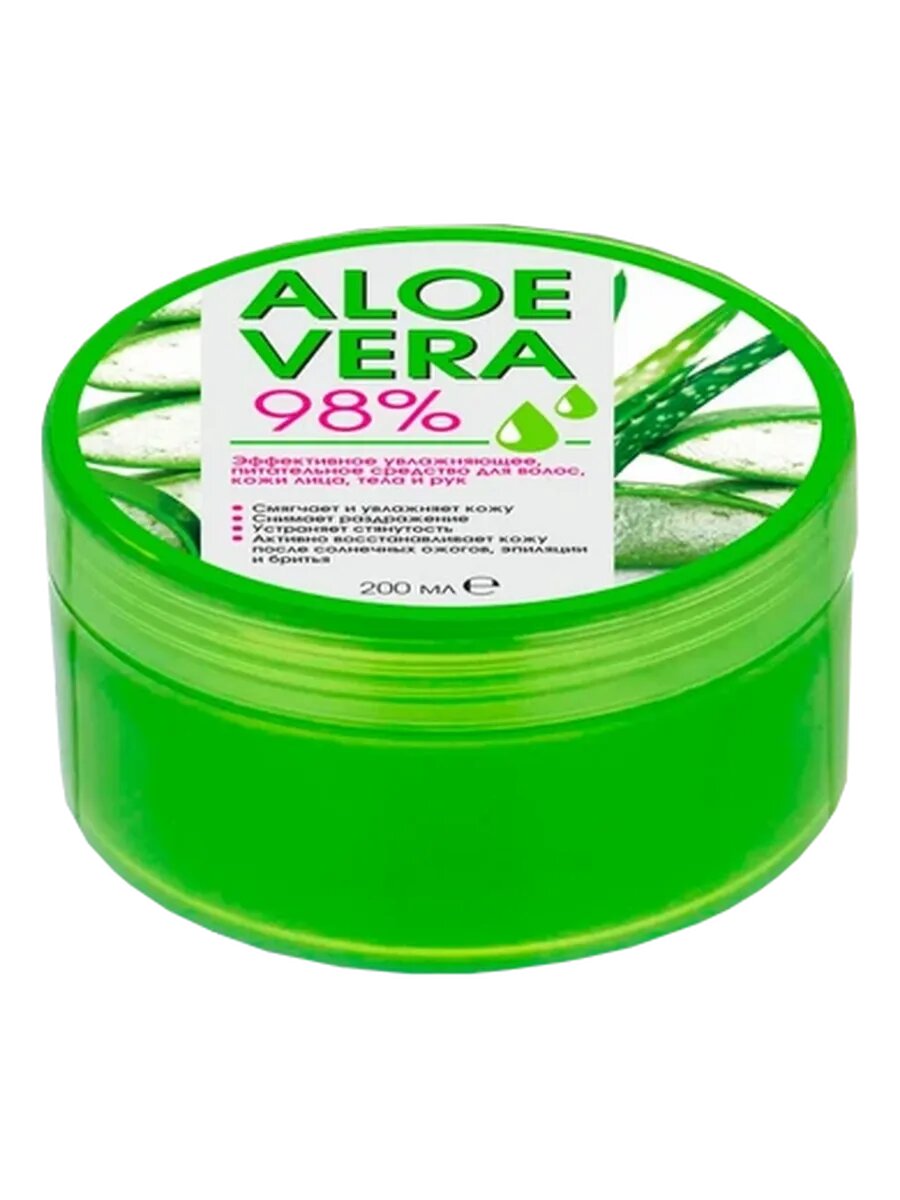 Гель для лица и тела Алоэ вера 98% 200мл