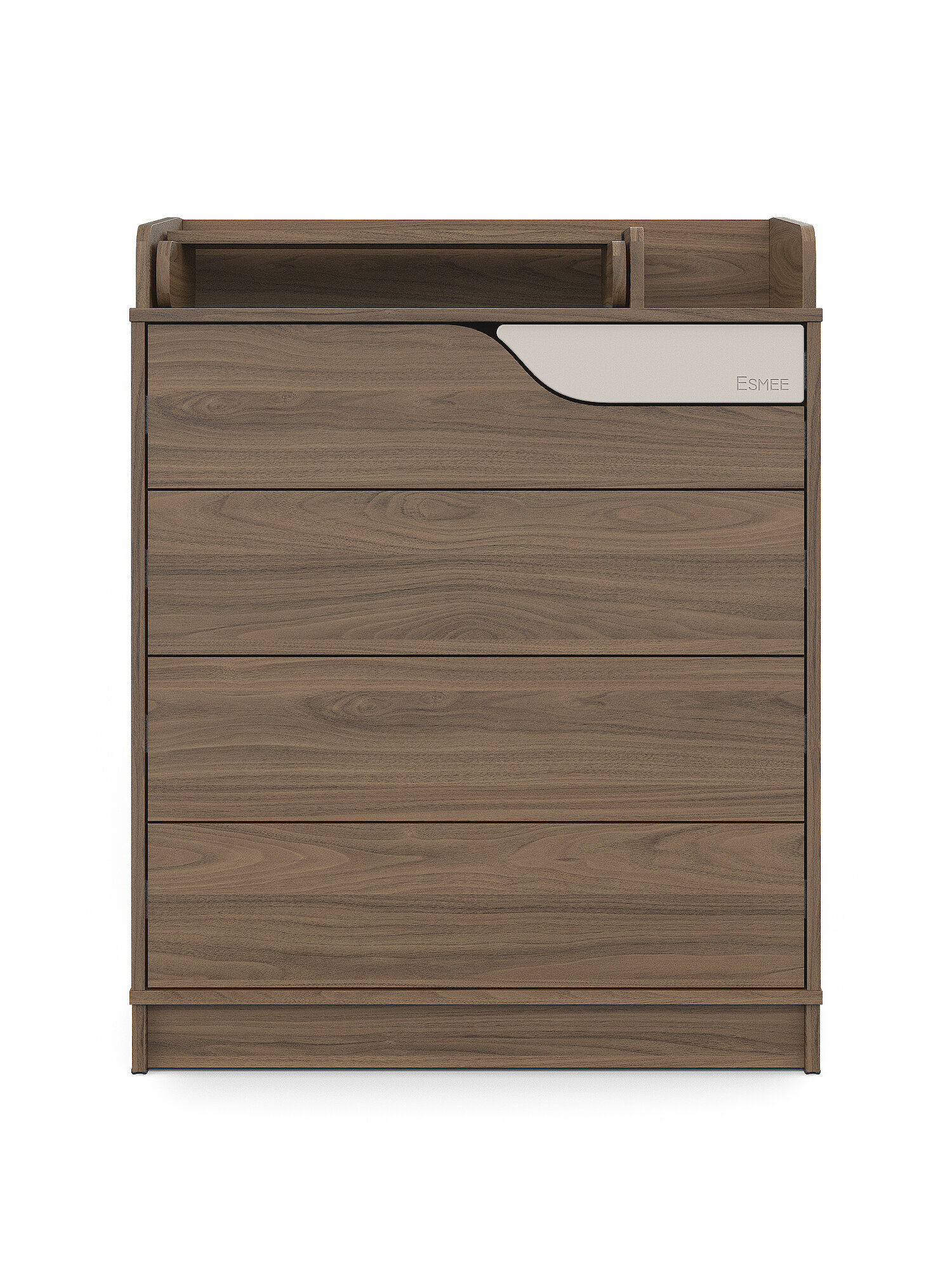 Пеленальный комод "Esmee", орех карини натуральный/кремовый