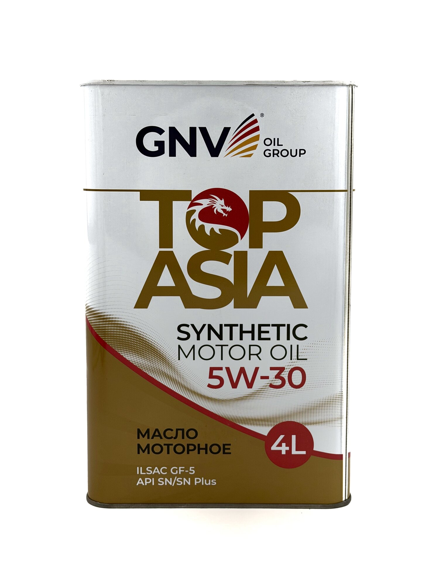 Масло моторное GNV Top Asia 5W-30, 4 литра , синтетическое ,