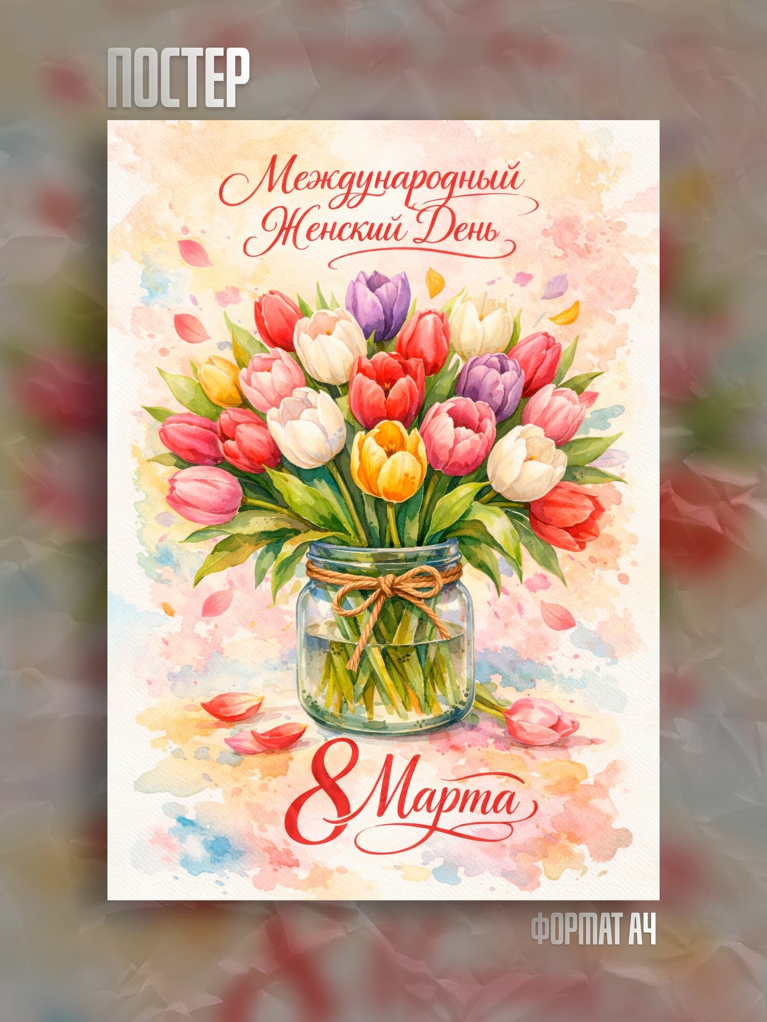 Плакат 8 марта