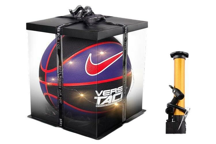 Баскетбольный мяч унисекс Nike Versa Tack, чёрный/синий/красный, размер 7