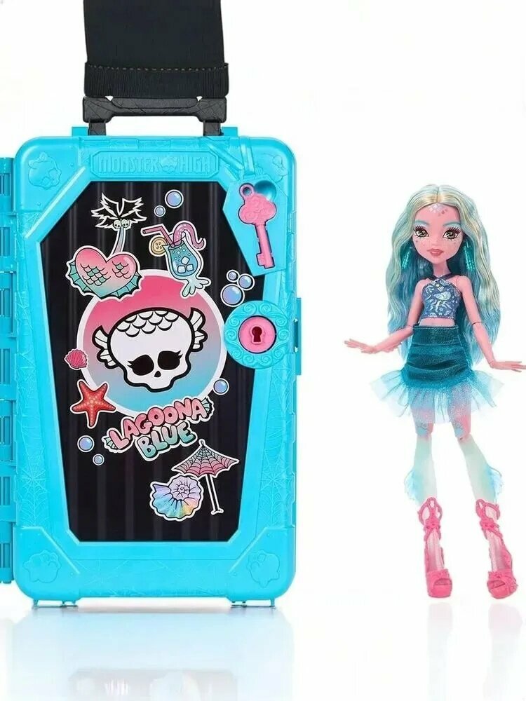 Кукла Monster High Секреты Скаллиумэйта серия Лагуна Блю + 19Аксессуары-сюрпризы