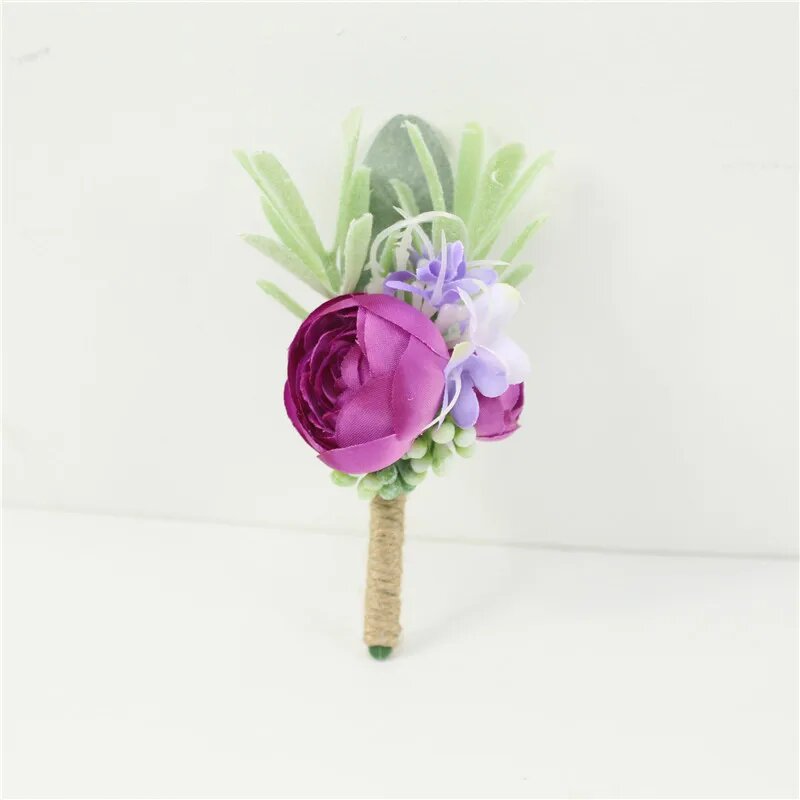 Свадебный корсаж сиреневый Corsages G