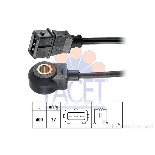 FACET 9.3002 (1367643 / 3925022003 / 3925022010) датчик детонации\ Citroen (Ситроен) xantia 2.0i, Fiat (Фиат) bravo / Brava
