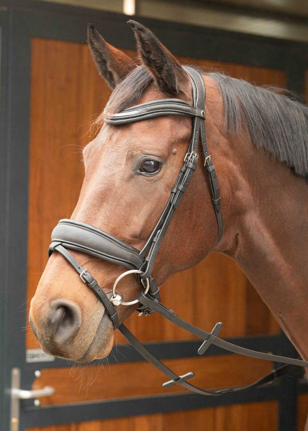 Уздечка со шведским капсюлем Soft Bombastic размер Full, цвет черный Harry's Horse