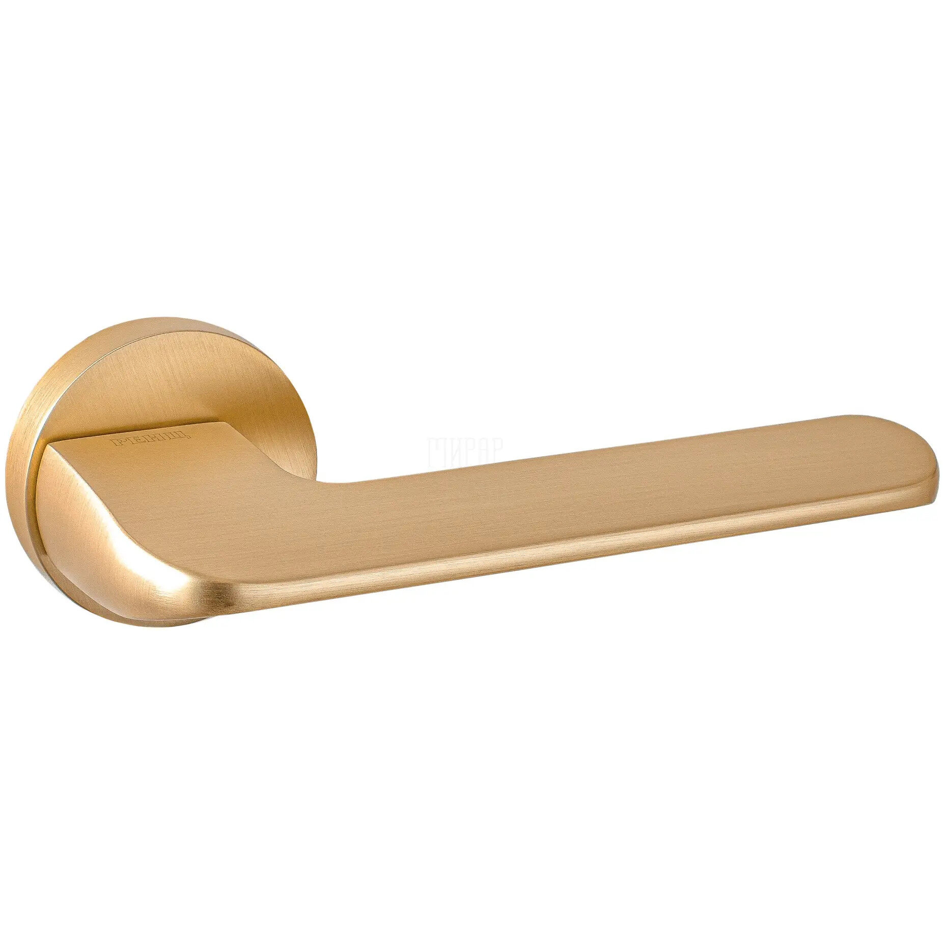 Дверные ручки Renz (Ренц) "Мерано" INDH 319-06 на круглой розетке золото матовое сатинированное