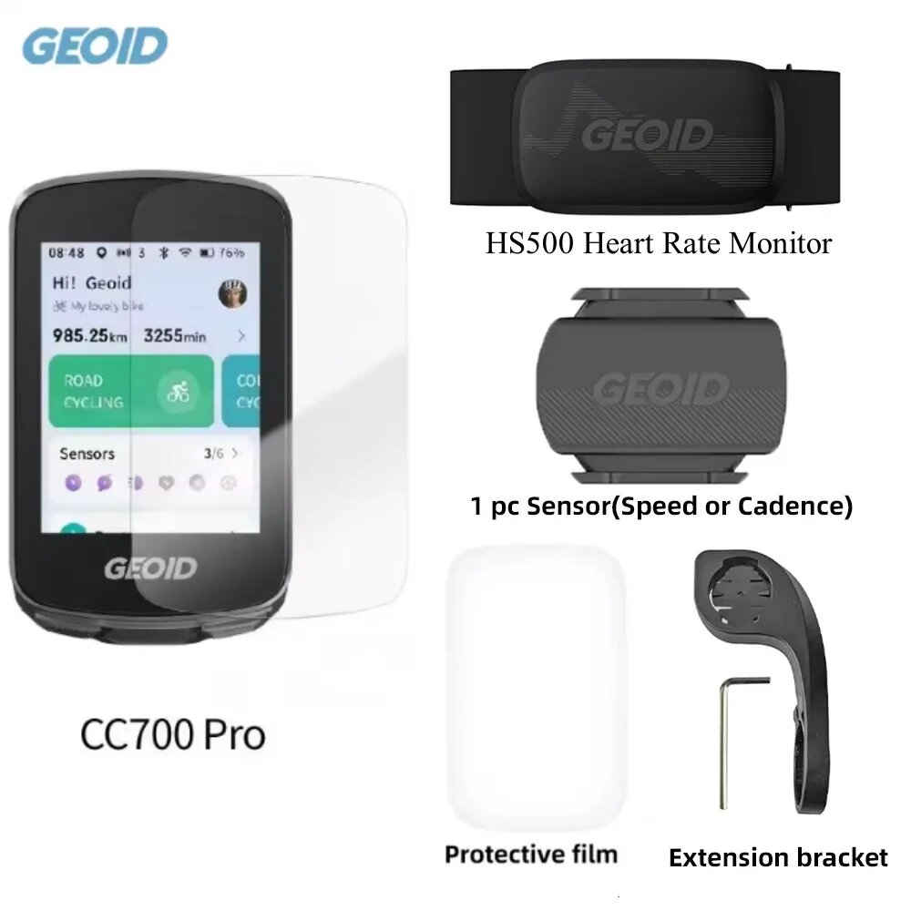 GEOID CC700 Pro Велокомпьютер, HS500, CS600