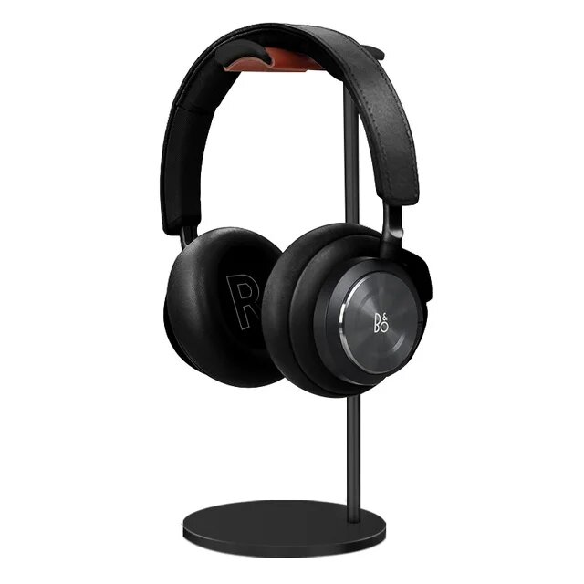 Изогнутая подставка для наушников из алюминиевого сплава, прочный металлический материал, подставка для игровых наушников/гарнитуры с устойчивым основанием, подходит для размещения на рабочем столе.