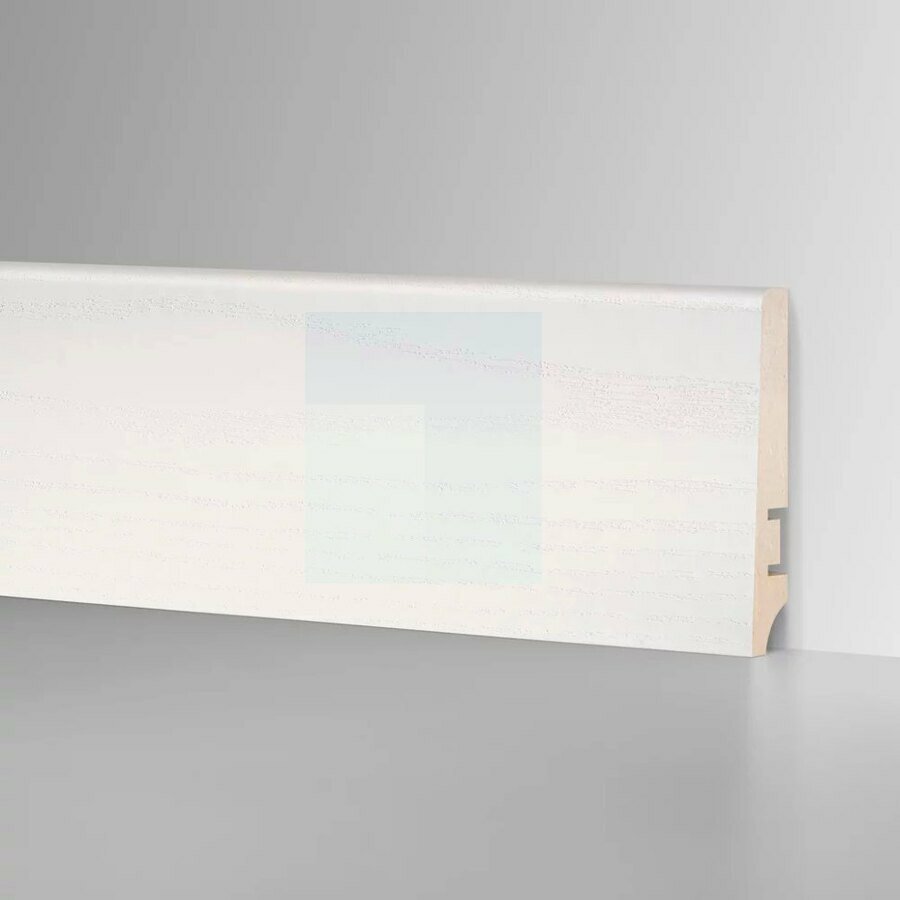 Плинтус МДФ Hannahholz-80 Легно белая 81402-41, 1 шт.