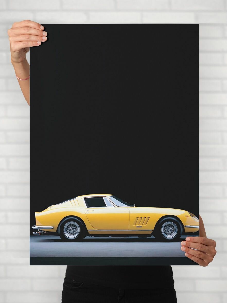 Плакат на стену для интерьера Легенды Авто (Феррари 275 GTB4 - Ferrari 275 GTB4 2) - Постер по машине формата A2 (42x61 см)
