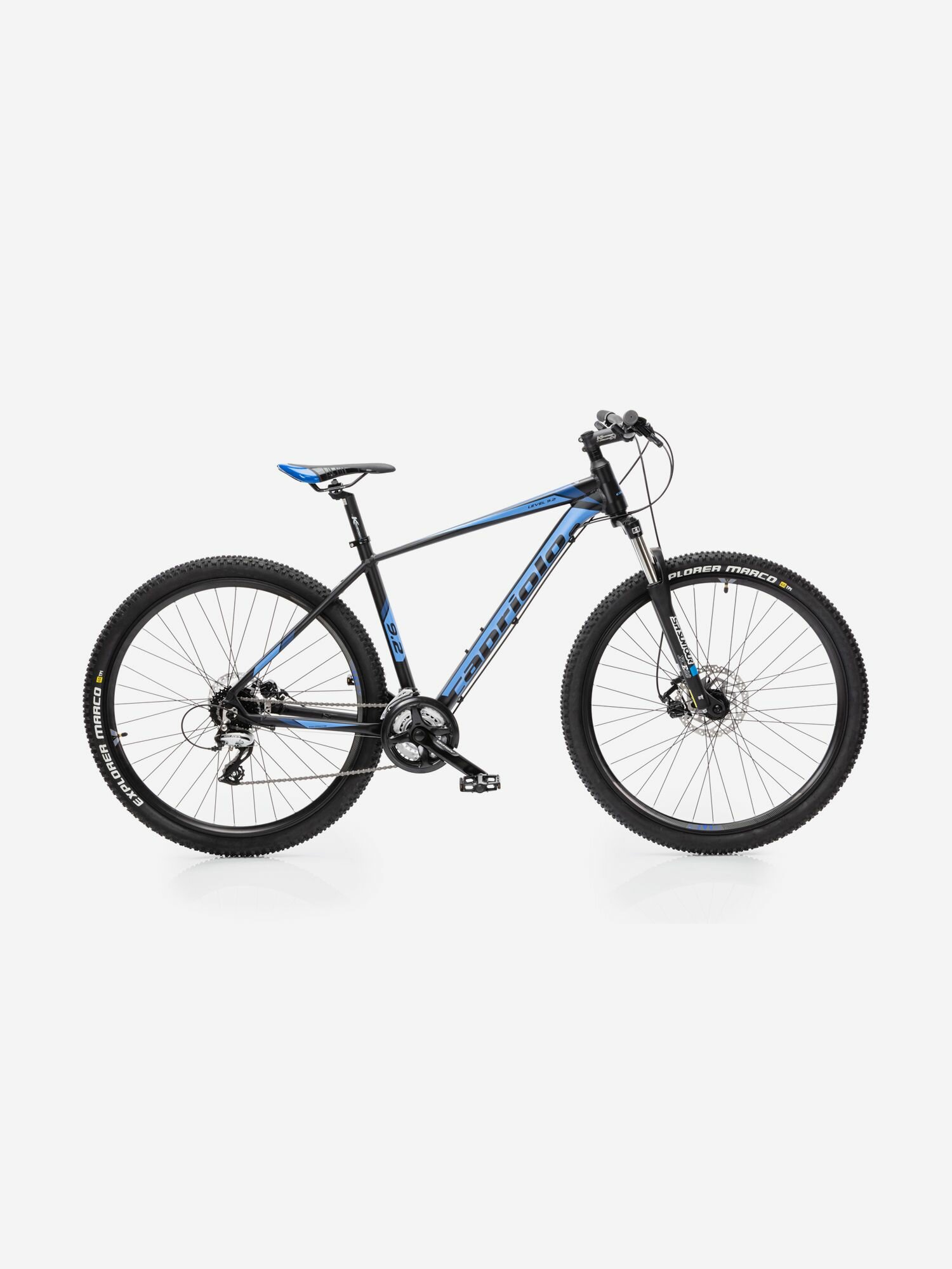Велосипед CAPRIOLO MTB LEVEL 9.2 (3 X 8), рама алюминий 19', колёса 29' (чёрный - синий)