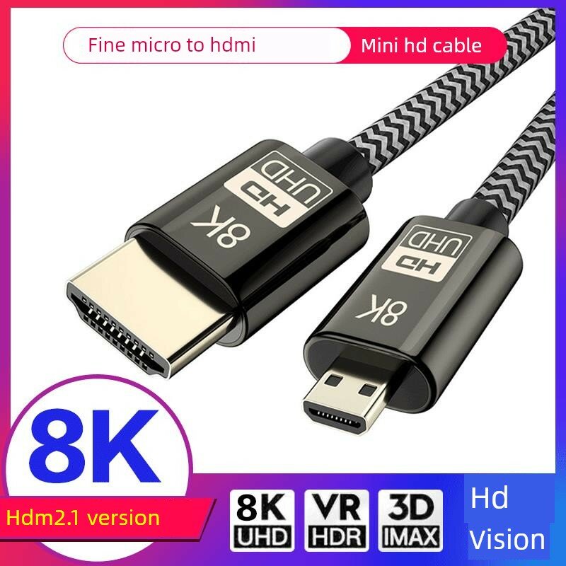 Кабель 8K HDMI микро для камер Sony A7M3 A7R2 S2 M4, 10 м, версия HDMI 2.1