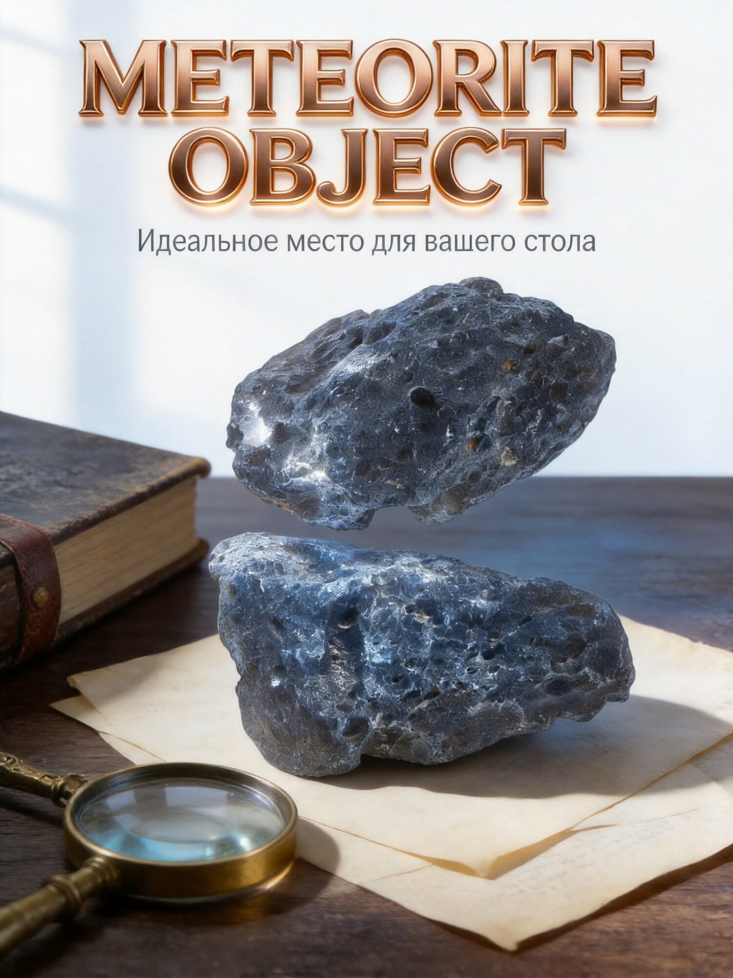 2 штуки набор камней метеоритный образец для стола, черные необработанные экземпляры 4.00x3.00x2.00 см для коллекции и научного образования