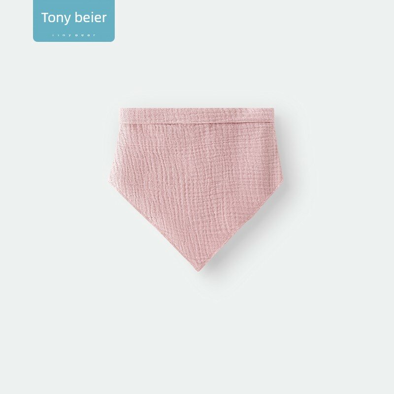 Полотенце-треугольник для новорожденных Tony Bear, салфетка для вытирания слюны, защита от рвоты, детский нагрудник из