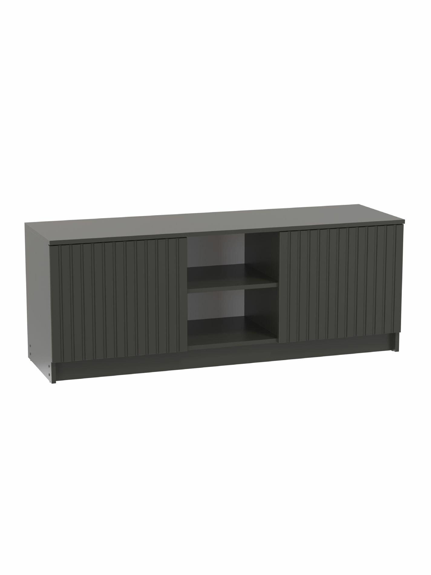 Тумба под ТВ 67.23 "Брандо" (ш.1400) МДФ Диамант серый/Графит 140х53,5х42