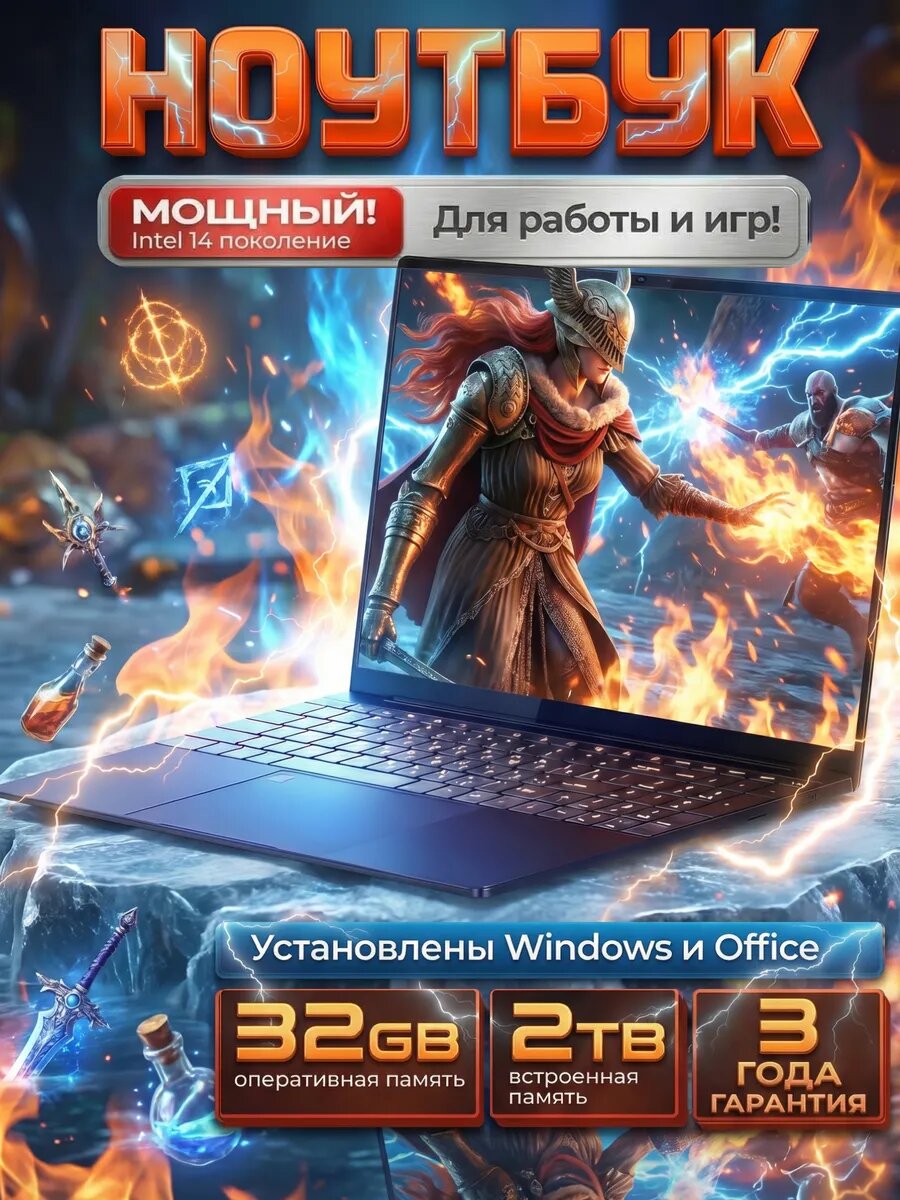 Ноутбук HiGH TECH R811 Intel H-Series RAM 32GB / SSD 2048GB