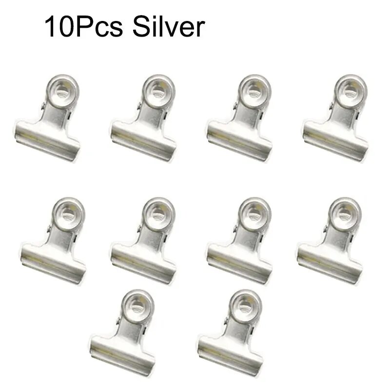 10 шт. Серебряные зажимы Bulldog Clips 22 мм