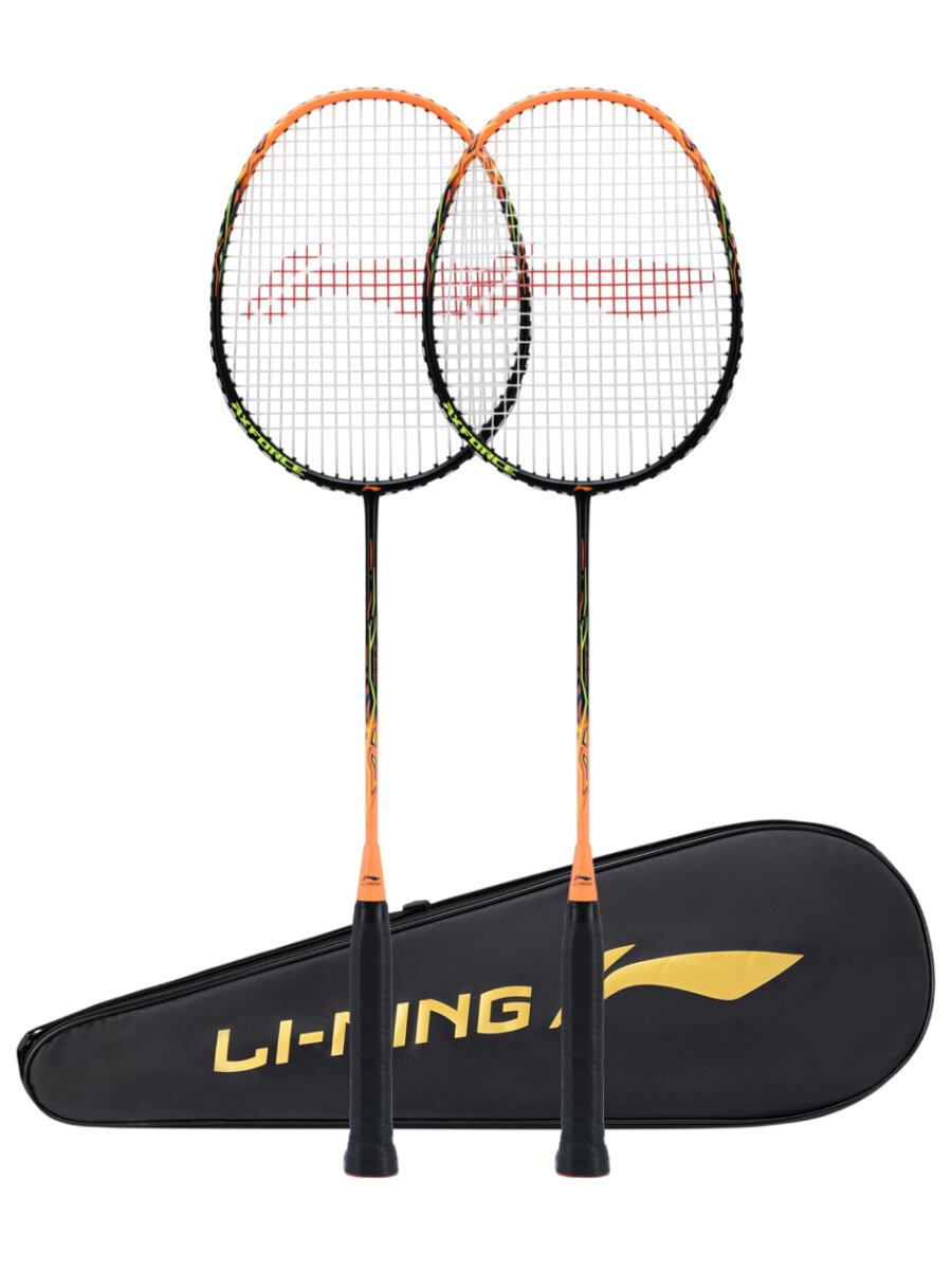 Набор для бадминтона Li-Ning AxForce 9, цвет: Orange 2 ракетки