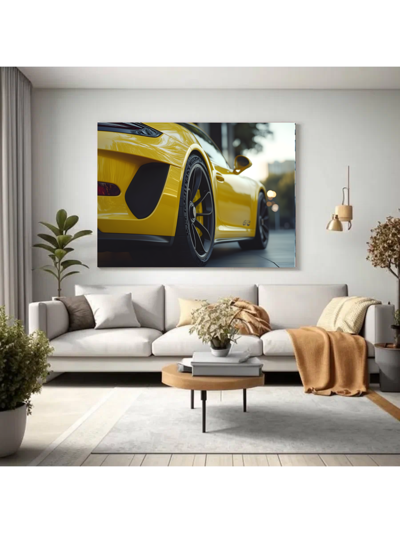 Картина на холсте с подрамником горизонтальная Автомобили Спорткары 8, 40*60 см