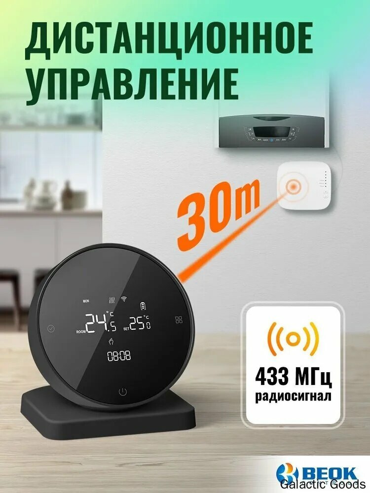 Терморегулятор, термостат, черный