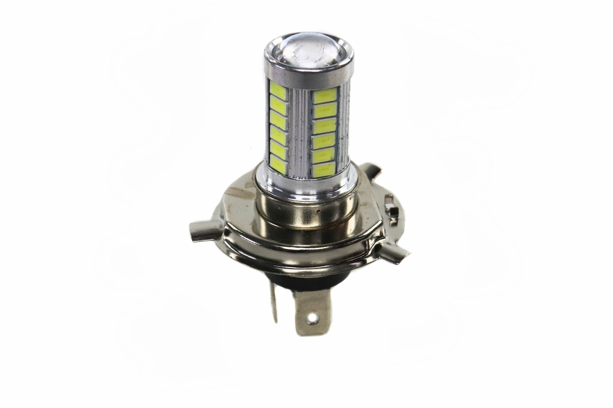 Лампа 12 В, 33 светодиода SMD (H4) 5600K 7W (35Вт) (на квадроциклы, мотоциклы, питбайки и т. д.)