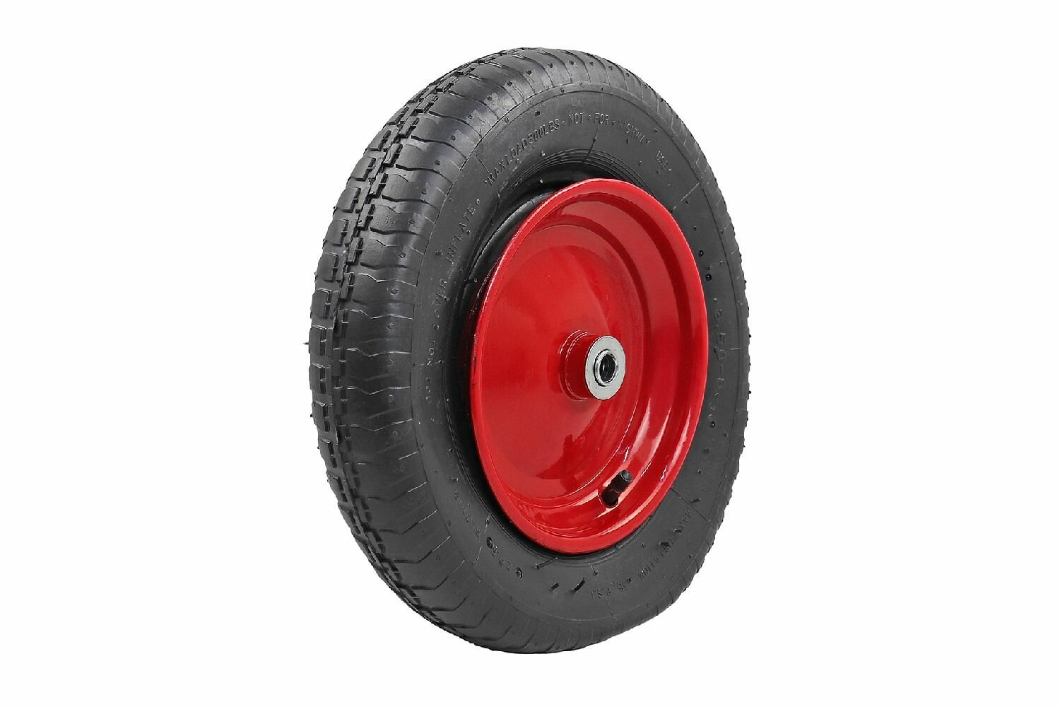 Колесо тачки садовой 8" 3,50-8" (W14) (под ось 16мм) ступица, подшипник, камера