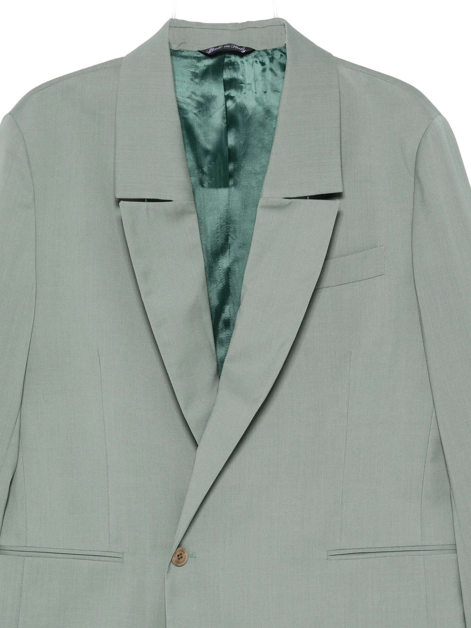 Куртка Costumein Notched-lapel single-breasted jacket, размер 48, green — фото 1