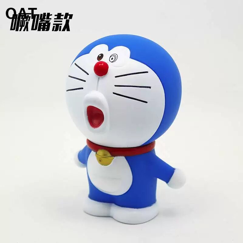 Фигурка куклы Doraemon Jingle Cat Doraemon Blue Fat Man, кукла, игрушка, слепая коробка, модель автомобиля, орнамент