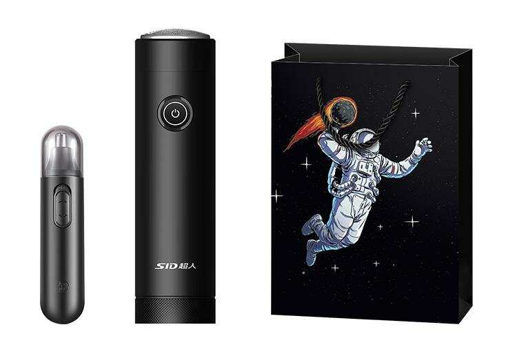 Электробритва мужская SID RS161 роторная, RS161 Black + Astronaut Goodie Bag + Nose Hair Trimmer