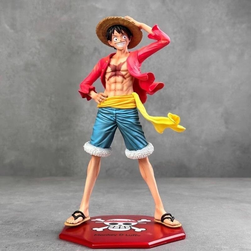 Фигурка аниме Ван Пис онки Д. Луффи ; One Piece Monkey D. Luffy фигурки ; коллекционная статуэтка для рабочего стола, украшение для стола, 1 шт. (Высота 24 CM)