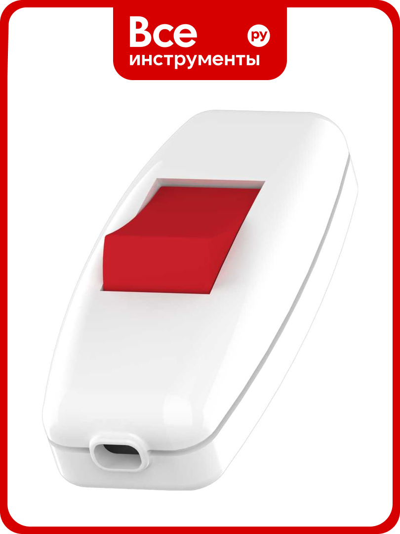 Bыключатель для бра Elbi белый - красный 505-000301-806