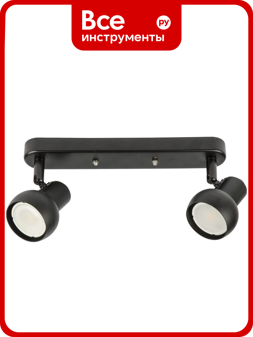 Декоративный накладной светильник Fametto dlc-s621 gu10x2 black UL-00009798 современный стиль, металлический корпус
