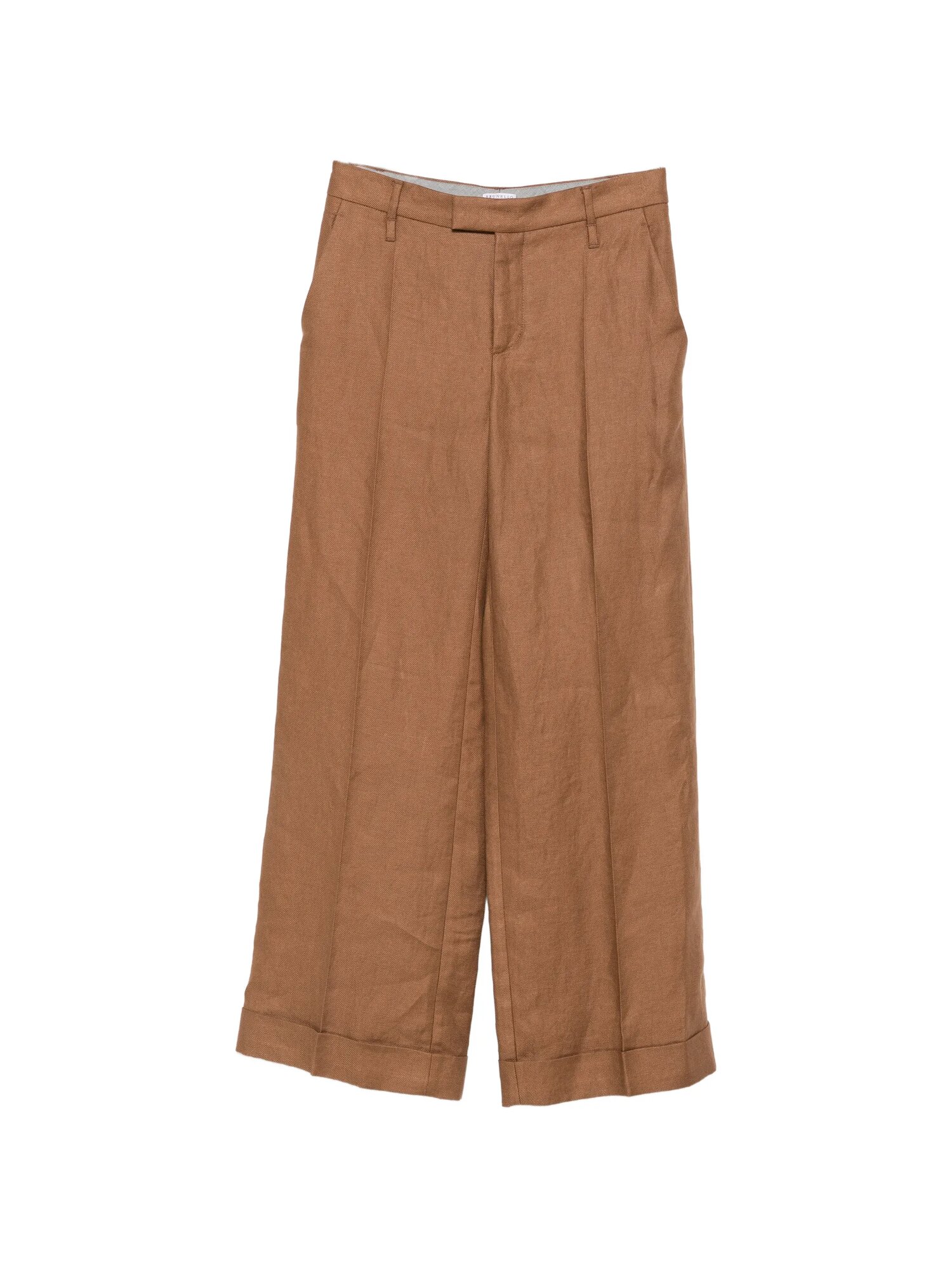Брюки Pleated turn-up trousers