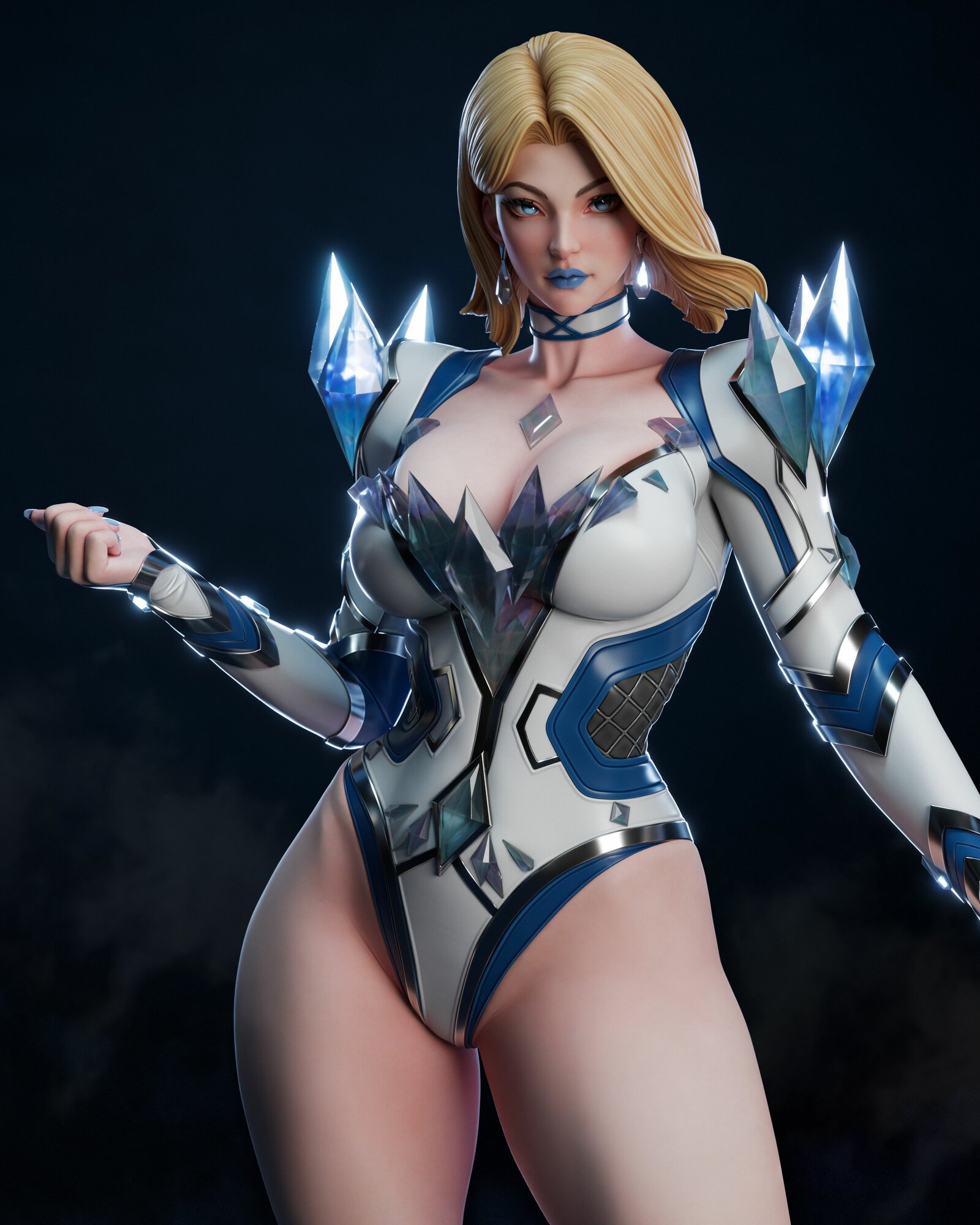Сборная модель Emma Frost (Marvel), 300мм (без базы), 1/6 для покраски