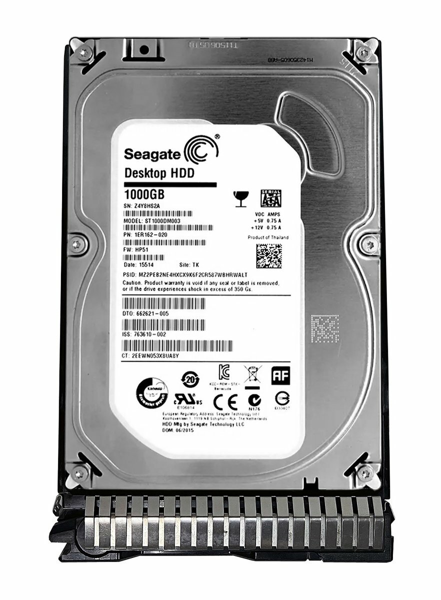 Жесткий диск HP 1Tb 7200 SATAIII 3.5" HDD 763610-002