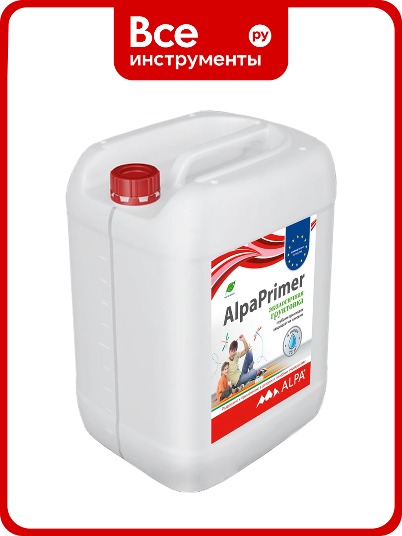 Грунтовка акриловая ALPA ВД PRIMER (альпапраймер) 4 л (4 кг) 3488570025383