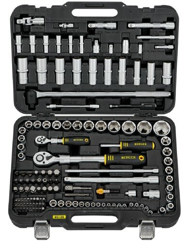 Набор инструментов BERGER BG135-1214 универсальный 1/2" -1/4" 135 пр.