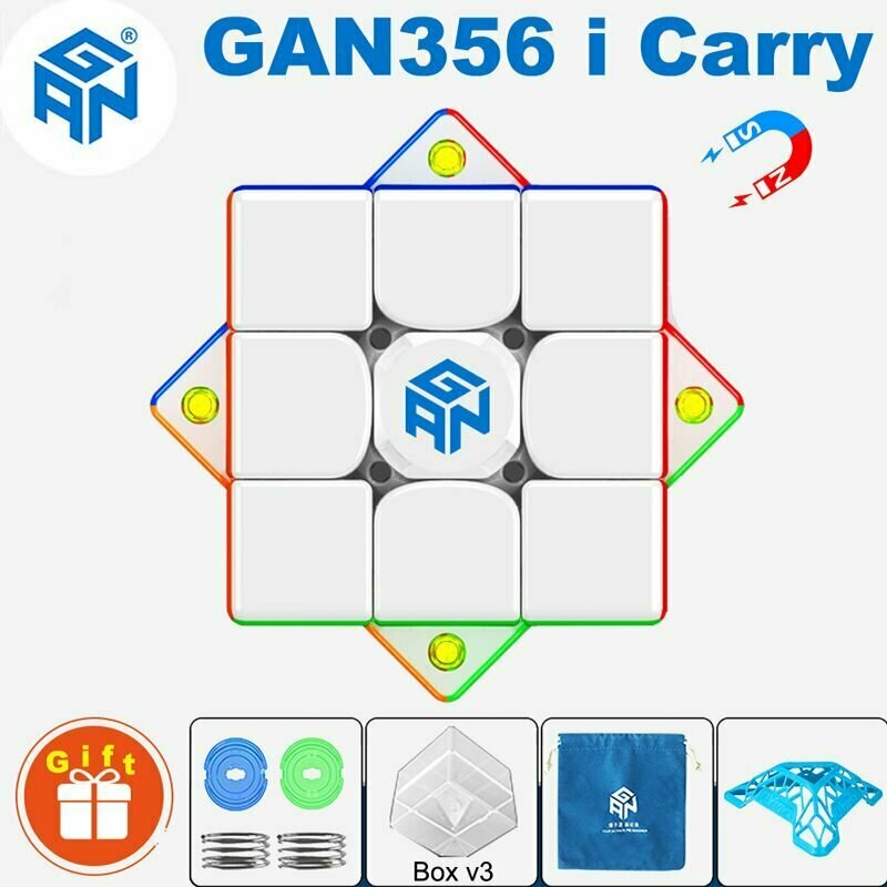 GAN 356i Carry Smart Magic Cube Магнитный 3/раз; 3 GAN356 i3 Профессиональный робот-головоломка со скоростью 3x3 3x3x3 Детская игрушка Магнит Cubo Magico