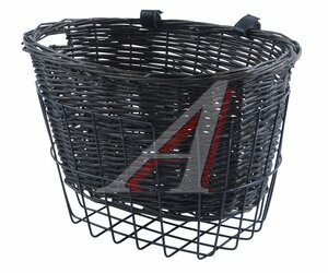 Корзина велосипедная передняя 35х25х24мм коричневая Bear Bike