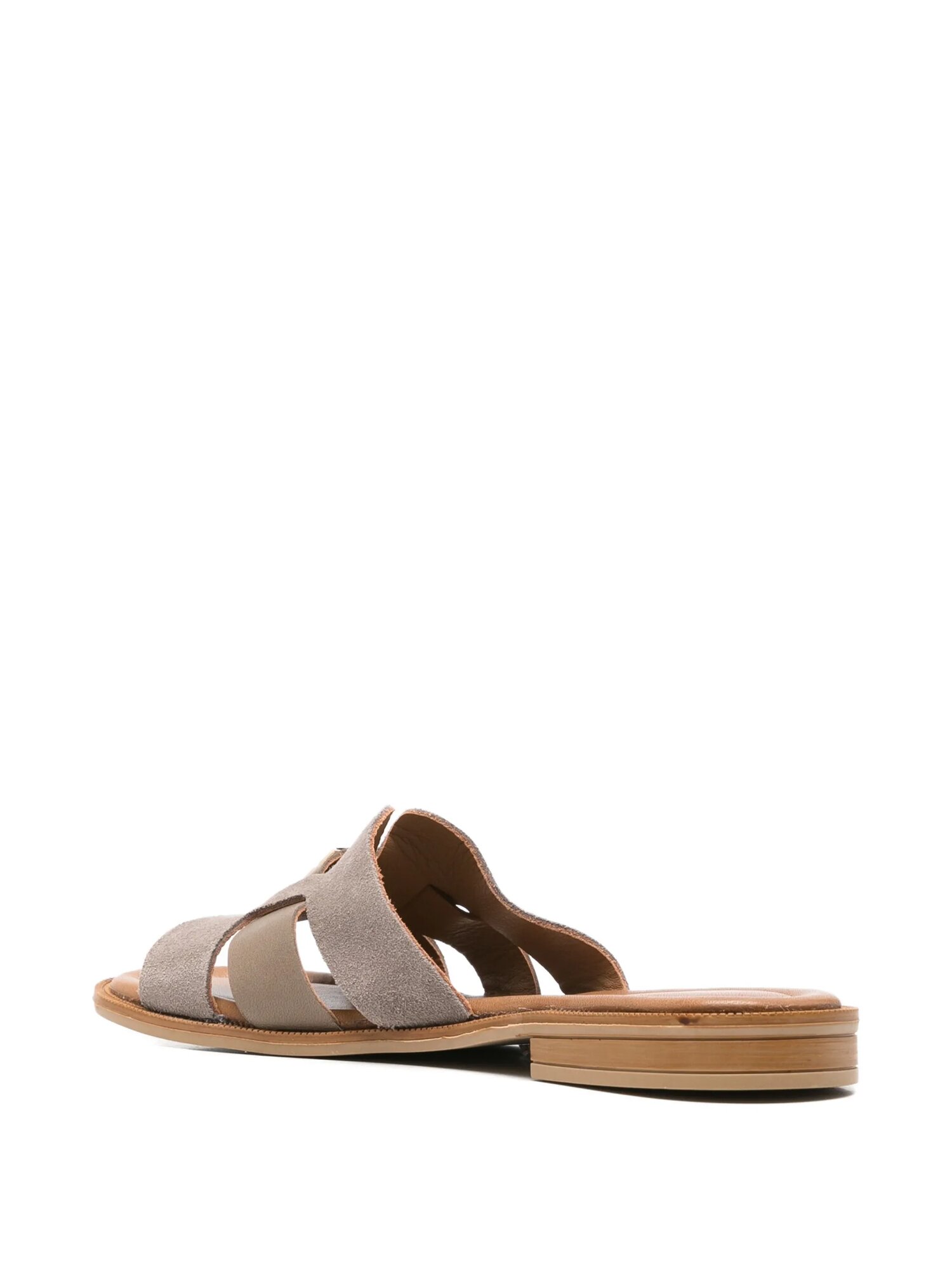 Босоножки SERGIO MORETTI Cut-out logo-plaque sandals, размер 38, разноцветный — фото 1